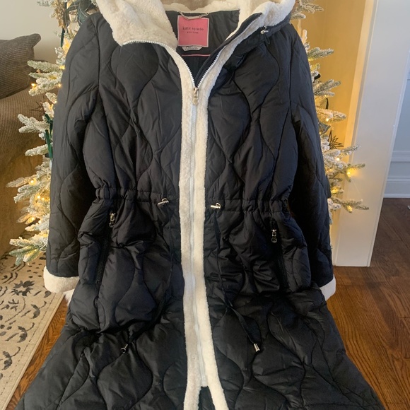 kate spade | Jackets & Coats | New With Tags Kate Spade Sherpa Trimmed ...
